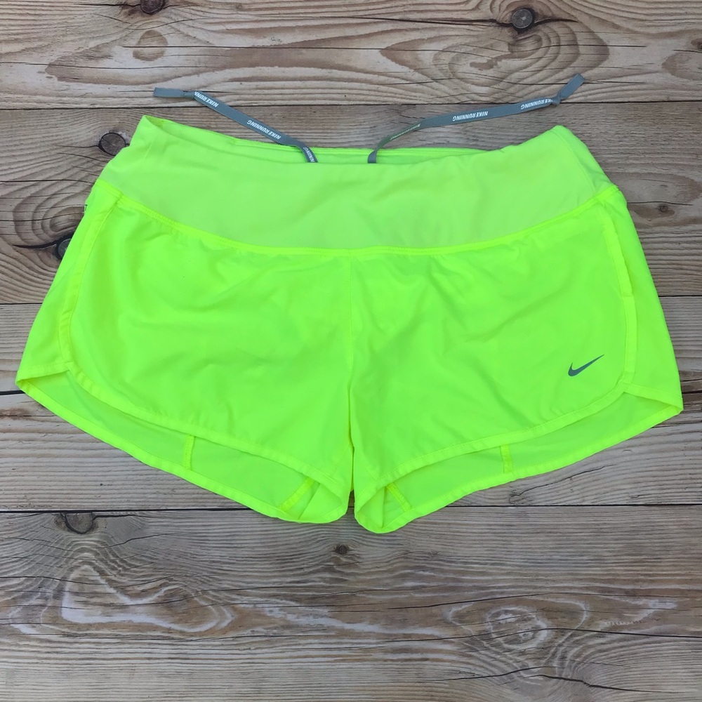 Nike Women’s Bright Yellow Running Shorts - Gem